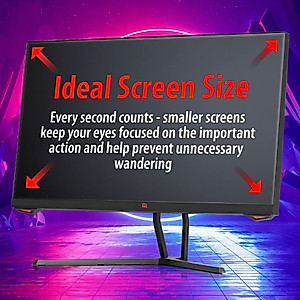 Deco Gear 25" Gaming Monitor, 1080P FHD, 144Hz Bundle with Keyboard and USB PC Microphone