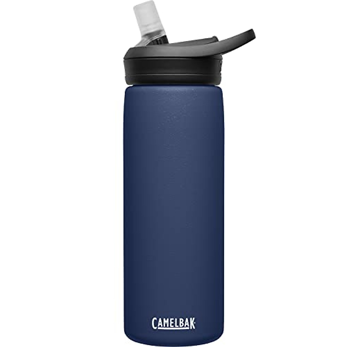 CamelBak eddy+ Water Bottle with Straw 20 oz - Insulated Stainless Steel, Navy