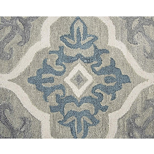 Gatney Rugs Majestic Area Rug LO007A Gray Trellis Moroccan 8' x 10' Rectangle