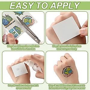 Jetec 700 Pcs Red Ribbon Week Tattoos Drug Free Stickers Set, Include 200 Pcs Red Ribbon Awareness Tattoos Temporary Tattoo 500 Pcs Say No to Drugs Sticker for School Event Anti Drug Campaign Support