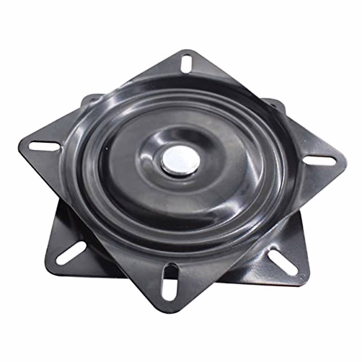 Homoyoyo Table Turntable Camping Hammock Stool Swivel Plate Ball Bearing Boat Seat Pedestals Furniture Bar Stool Seat Replacement Cold Rolled Steel to Rotate Mount Swivel Chair