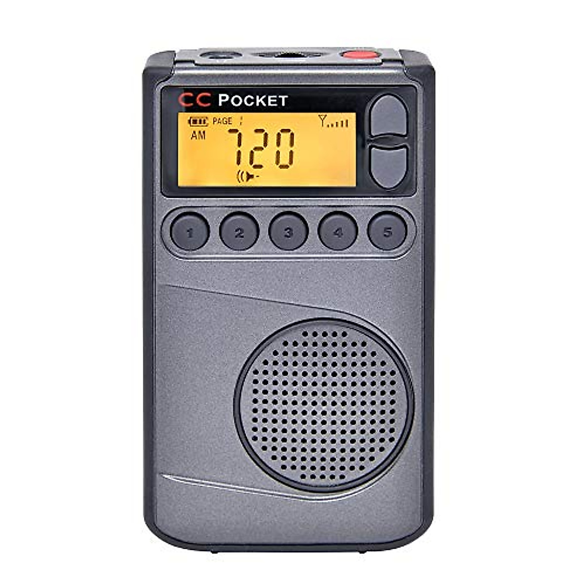 C. Crane CC Pocket AM FM and NOAA Weather Radio with Clock and Sleep Timer