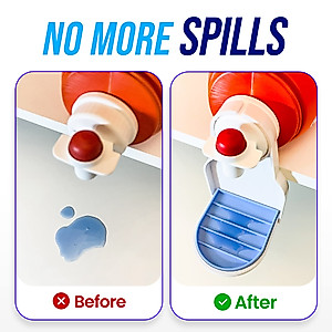 Simplation [2 Pack] Laundry Detergent Cup Holder, Detergent Drip Catcher (Upgraded Drip Tray), No More Mess or Leaks, Grip Style