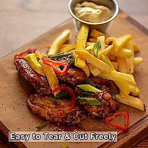 Parchment Paper for Baking, 15 in x 200 ft Air Fryer Disposable Paper Liner, Non-Stick Unbleached Parchment Paper Roll, HOFHTD Baking Paper Roll for Grilling, Steaming, Pans, Oven