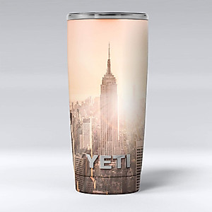Design Skinz Sunny Blur Empire State - Skin Decal Vinyl Wrap Kit Compatible with The Yeti Rambler Cooler Tumbler Cups