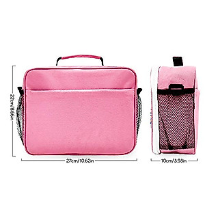 JYPS Insulated Unicorn Lunch Box for Kids, Flip Sequin Girls Tote Lunch Bags with Shoulder Strap, Handheld Reusable Lunch Box Bags Christmas Gifts for Girls at School