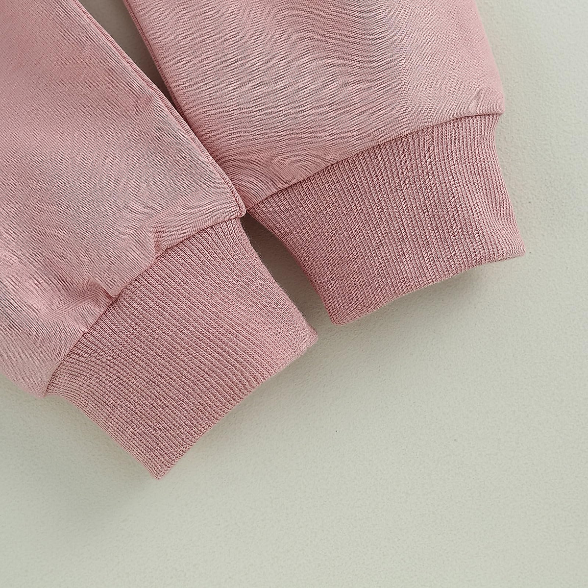 Baby Girl Clothes Daddy Mama Saying Outfits Long Sleeve Fall Winter Infant Toddler Sweatshirt Top Pants Set (Pink, 0-6 Months)