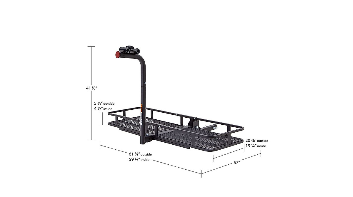 Elevate Outdoor Cargo Carrier & Bike Rack | Steel, Foldable