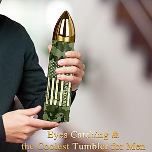 RHONGE Gifts For Husband, Husbands Bullet Tumbler 17 Oz, Camo Gifts Bullet Tumbler For Him From Wife, Birthday Valentine's Day Anniversary Present, Best Husband Ever Cup