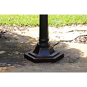 Kenroy Home 93432ORB Villa Waterproof Outdoor Lamp Post Light, Oil-Rubbed Bronze Finish