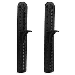 MonkeyJack 2 Pieces/Set 18" Long Lightweight Black Nylon Sit-in & Sit-on Kayak Foot Brace Pedal with Screws