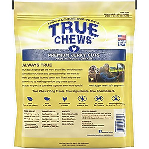 Blue Buffalo True Chews Premium Jerky Cuts Natural Dog Treats, Chicken 22 oz bag