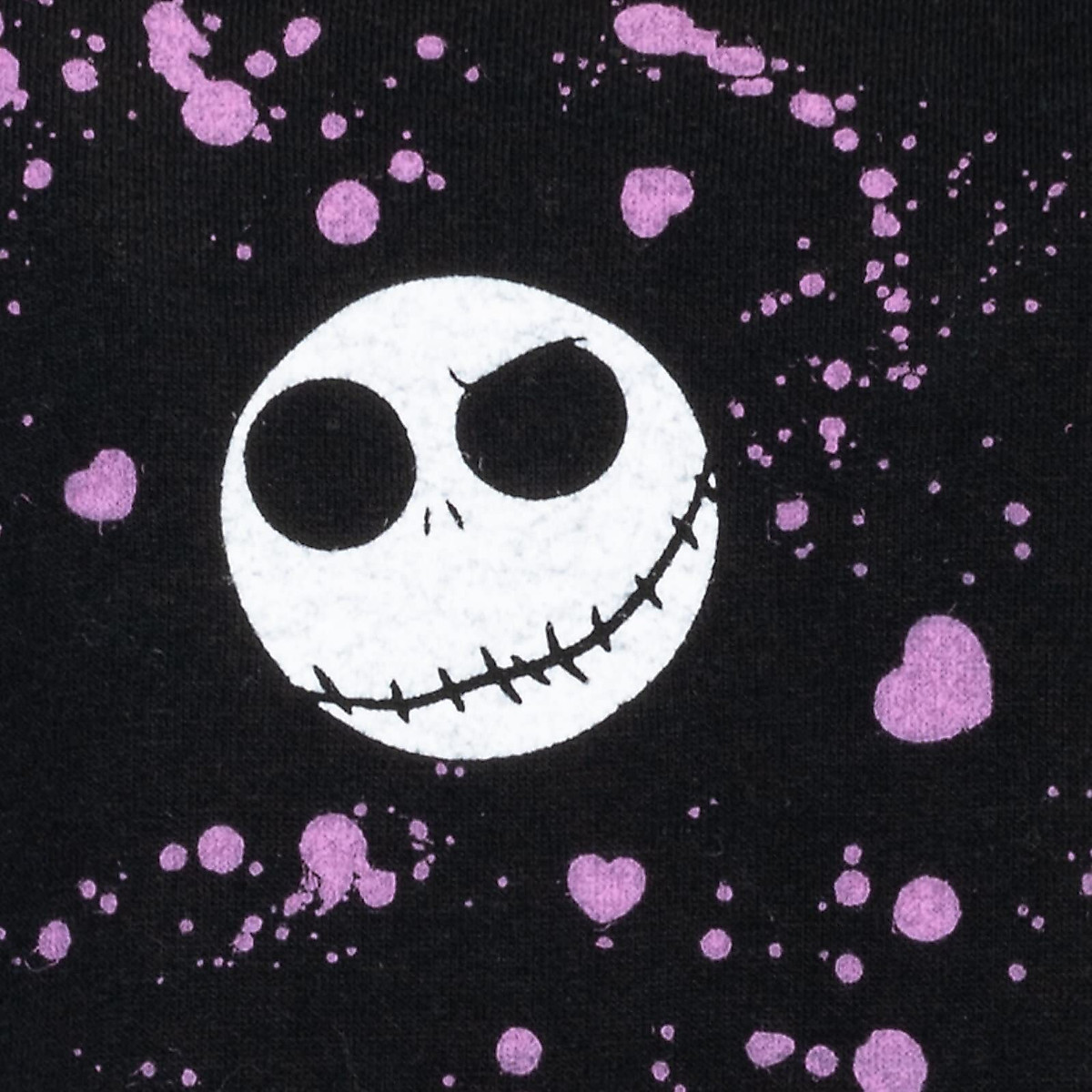 Disney Nightmare Before Christmas Jack Skellington Little Girls French Terry Skater Dress Black 7-8