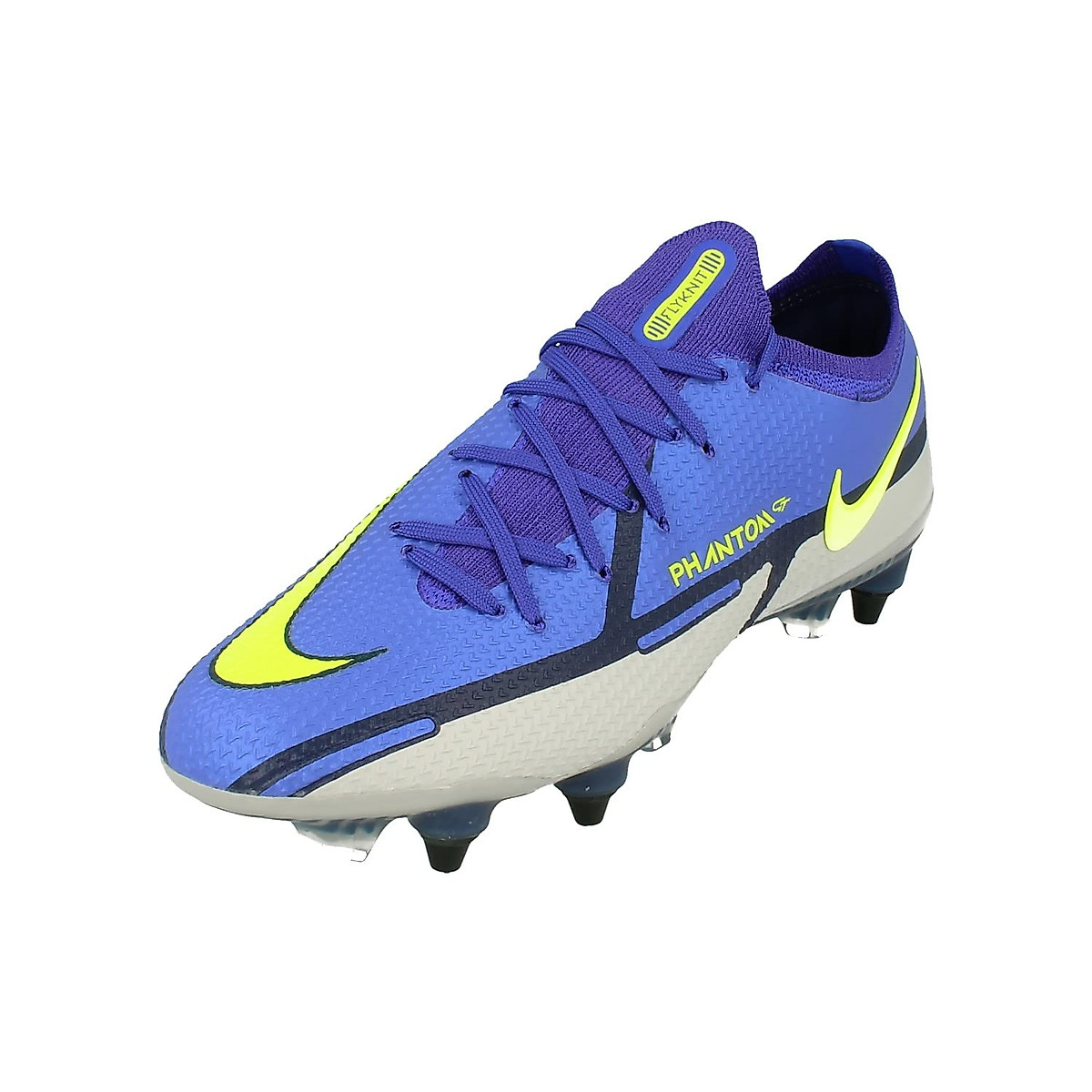 Nike Phantom GT2 Elite SG-Pro AC Mens Football Boots DC0753 Soccer Cleats (UK 6 US 7 EU 40, Sapphire Volt Grey Fog 570)