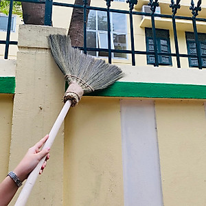 TTS For Home Handmade Whisk Sweeping Broom - Vietnamese Straw Soft Broom - Broom Decorative