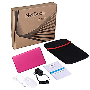 HBESTORE Portable Windows 10 10.1inch Education Laptop Notebook Computer Learning Laptop Netbook for Kids Men Women (3GB/32GB, Pink)