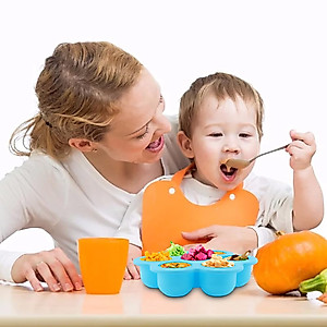 Silicone Air Fryer Egg Bite Mold, 2 Pcs Reusable Egg Bites Pan with Lid + 2 Pcs Oil Brushes - Non-Stick Air Fryer Egg Mold Cupcake Mold, Air Fryer Accessories(2 Set)