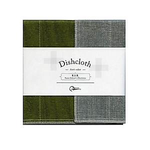 IPPINKA Nawrap Binchotan Charcoal Dishcloths, Set of 3 - Tea Brown, Pink & Moss Green
