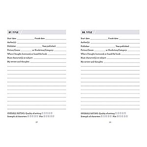 My Book Journal: A 100-Book Reading Diary for Bibliophiles