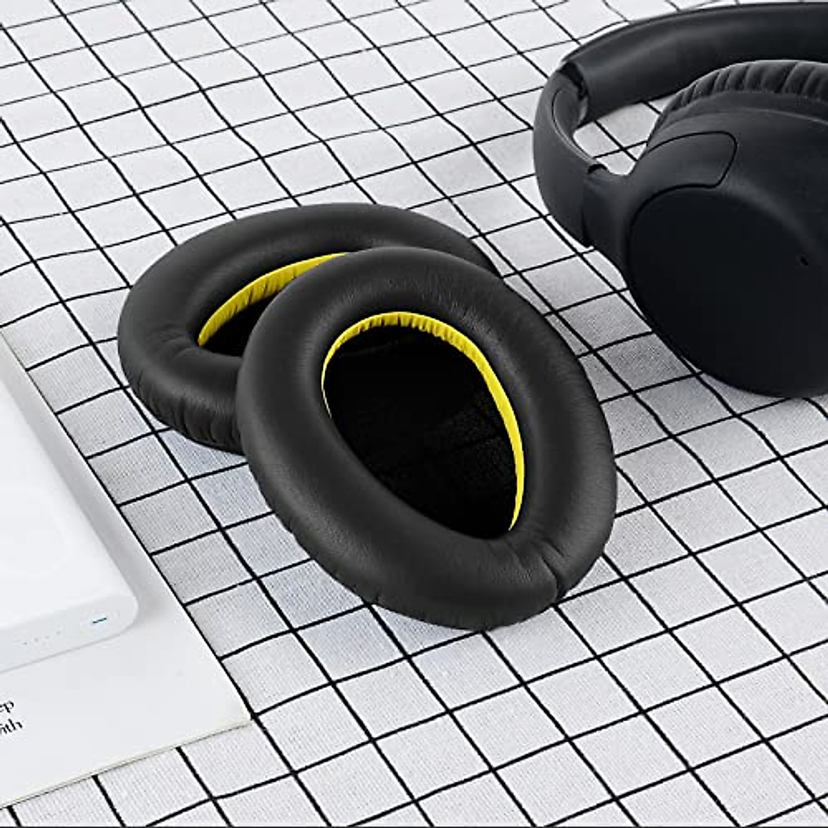 Geekria QuickFit Replacement Ear Pads for Sony WH-CH700N, WH-CH710N WH-CH720N Headphones Ear Cushions, Headset Earpads, Ear Cups Repair Parts (Black)