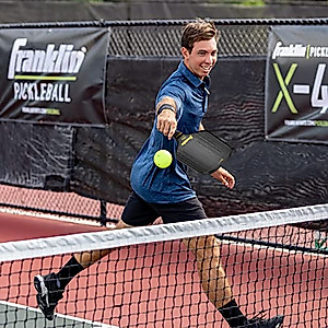 Franklin Sports Pro Pickleball Paddles - Signature Series Carbon Fiber Pickleball Paddle - USA Pickleball (USAPA) Approved Tournament Pickleball Paddle - 17mm Polypropylene Core Pro Racket - Black