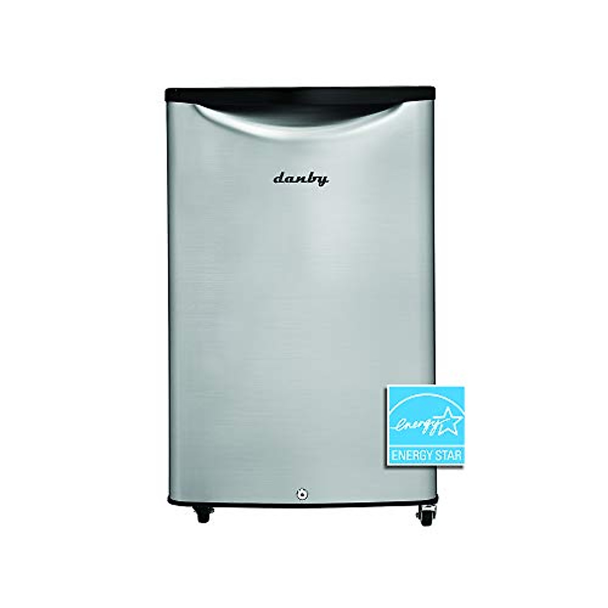 Danby DAR044A6BSLDBO 4.4 Cu.Ft. Outdoor Mini Fridge, IPX4-Rated Stainless Steel Look All Refrigerator for Patio, Cabana, Pool Bar, E-Star Rated, Spotless Steel