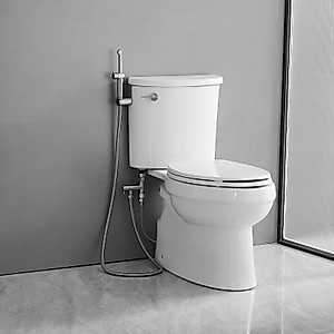 Bathfinesse Bidet Sprayer for Toilet, Solid Brass Handheld Bidet Attachment, Adjustable Water Pressure, Brushed Nickel