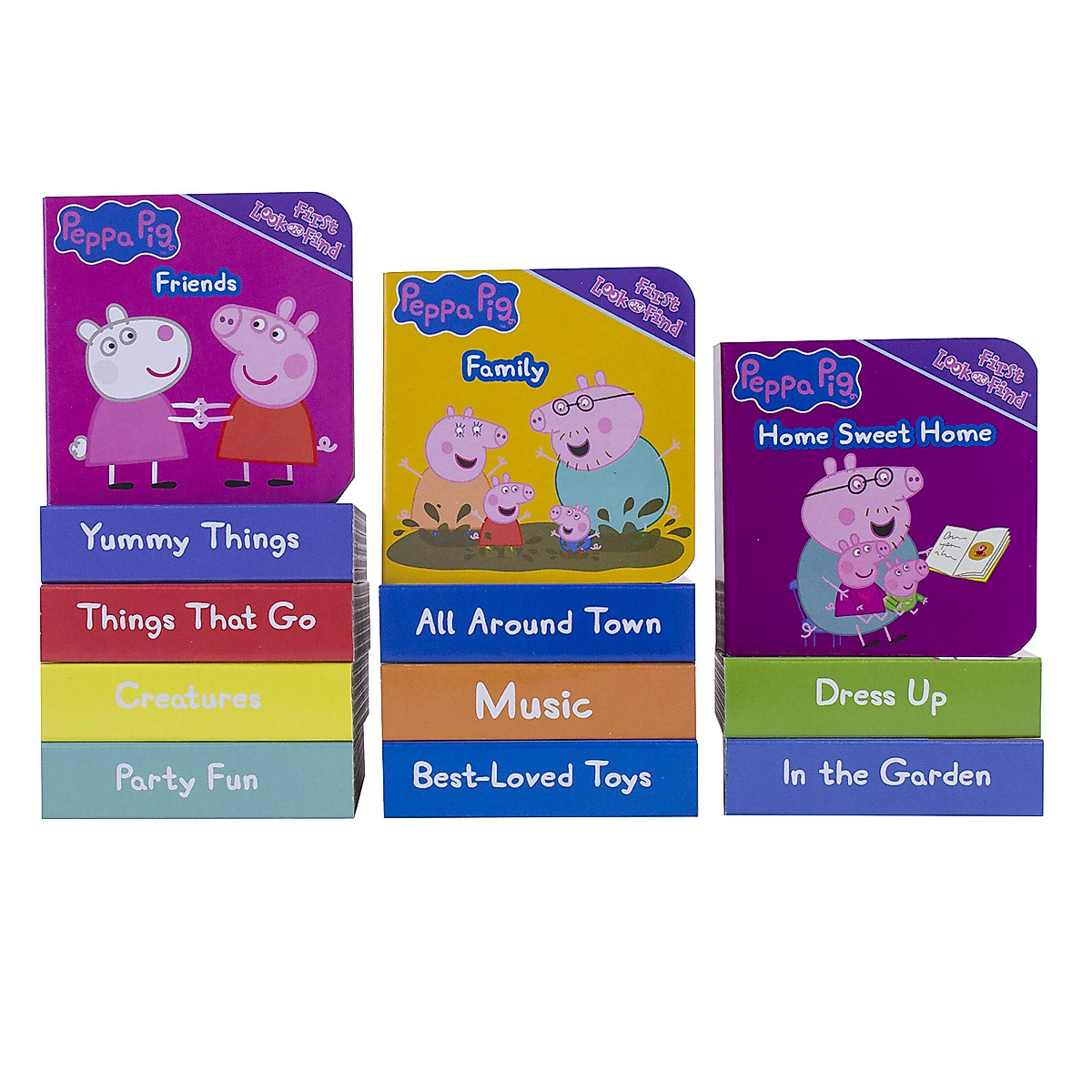 Peppa Pig - My First Library Board Book Block 12-Book Set - PI Kids