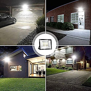 SOLLA 100W LED Flood Light, IP66 Waterproof, 8000lm, 550W Equivalent, Super Bright Outdoor Security Lights, 6000K Daylight White, Outdoor Floodlight for Garage, Garden, Lawn and Yard