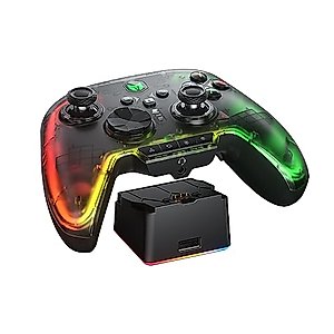 BIGBIG WON Wireless Switch Controllers for Nintendo Switch/PC Windows/Android/IOS, Bluetooth Wired PC Game Controller With 6-Axis Gyro/Vibration/Turbo/NFC/Wake-Up, Gaming Controller with Charging Dock