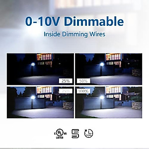 Sokply Full Cutoff LED Wall Pack Light 45W(300W Eqv.), 5000K 120-277V Full Cutoff Flood Light Dimmable, IP65 UL Listed Outdoor Wall Pack Light for Parking Lot, Alleyways, Warehouse