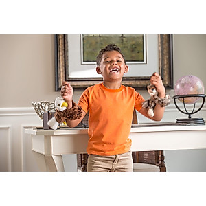 Wild Republic Huggers Space Shuttle Plush Toy, Slap Bracelet, Kids Toys, Rocket Ship, 8" , White