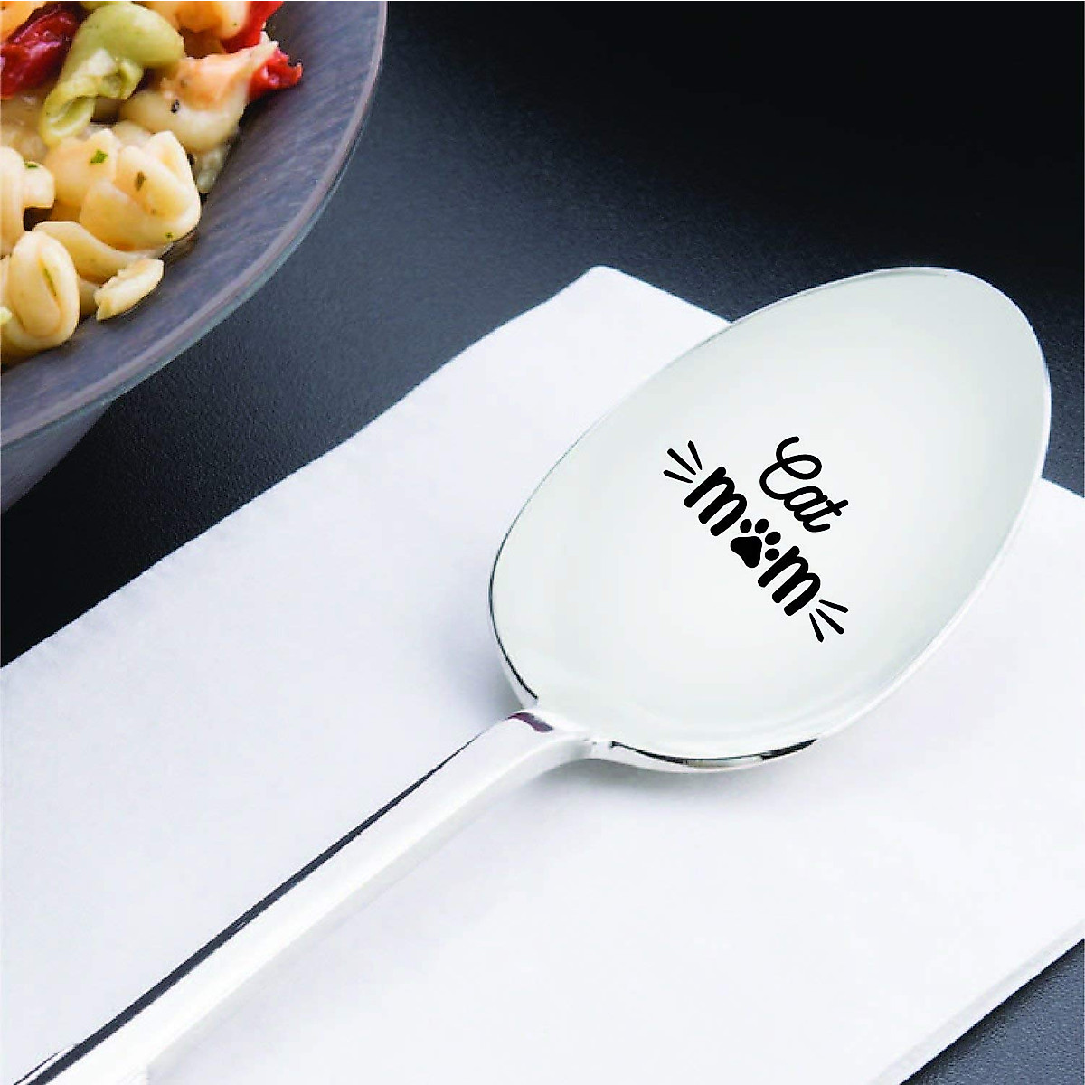 Funny gifts for mom Mothers day gifts Stainless steel spoons Gag gifts Engraved spoon Cat mom Gift for mom Teaspoon Wedding gifts for mom Funny Spoon Mothers Day Gift