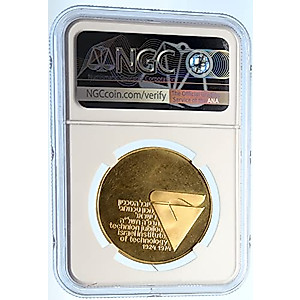 1974 IL 1974 ISRAEL Large Technion Jubilee TECHNOLOGY Ins coin PF 65 ULTRA CAMEO NGC