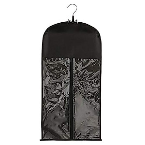 Pack of 5 Wooden Pants Hangers Non Slip Skirt Hangers Wig Hair Extension Hanger with 360° Swivel Hook Clip Hangers (Z- 5 Pack Hangers Black)