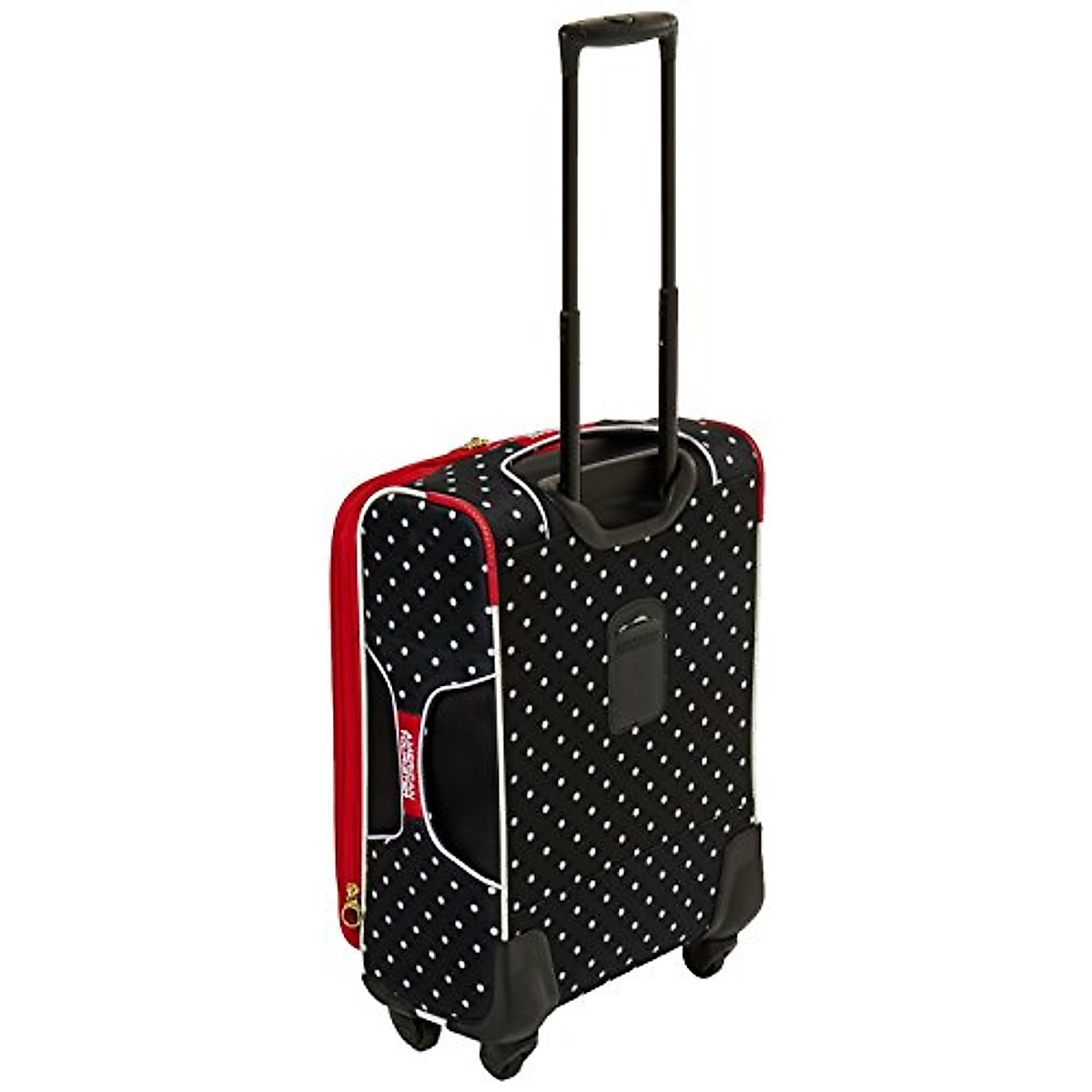 American Tourister Disney Softside Luggage with Spinner Wheels, Minnie Mouse Red Bow, 21-Inch