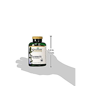 Swanson Turmeric Antioxidant, Joint Health, Cardiovascular, Liver Detox, Mood and Memory Support Supplement Curcuma Longa (Rhizome) 720 mg, 240 Capsules, 120 Servings, 1.44 Grams per Serving