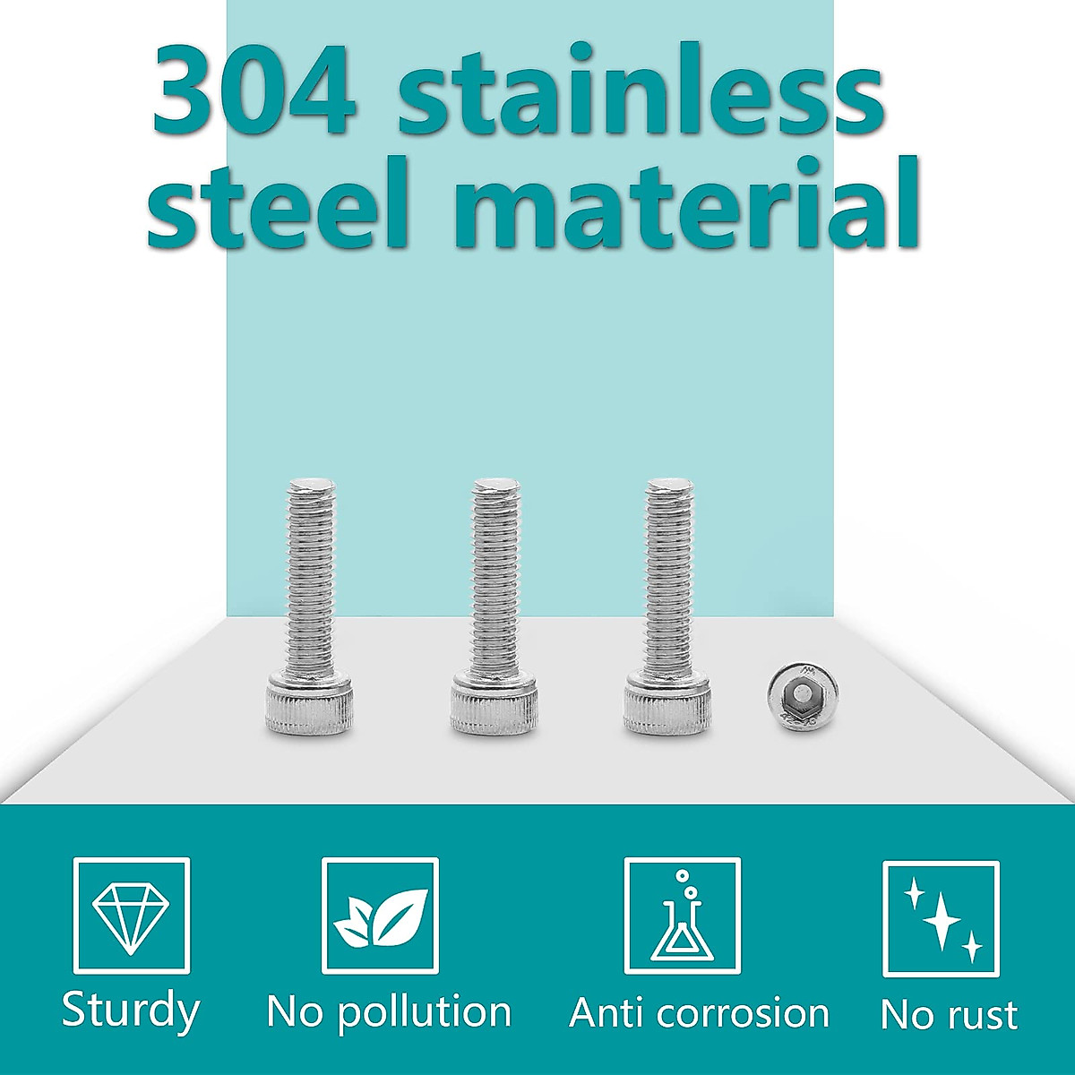 PHITUODA 25pcs M6-1.0 x 25mm Socket Head Cap Screws Bolts, 304 Stainless Steel Machine Thread Bolt, Full Thread Bright Finish Screw