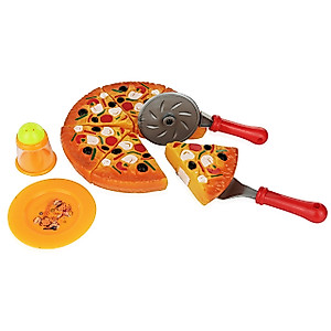 11 Piece Pizza Set for Kids; Play Food Toy Set; Great for a Pretend Pizza Party; Fast Food Cooking And Cutting Play Set Toy.