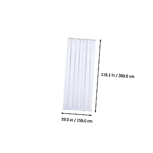 Garneck 2pcs Chiffon Backdrop Curtain White Decor Wedding Dresses for Bride White Wedding Dresses for Bride Arch for Wedding Ceremony Engagement Wedding Sheer Curtains Chiffon Drapery Veil