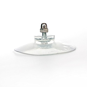 DANXQ M4 D5CM Strong Clear PVC Screw Sucker Suction Cup Hook with Cap Nut for Kitchen Bathroom Shower Rack,20 PCS/Pack (M4-CAPNUT)