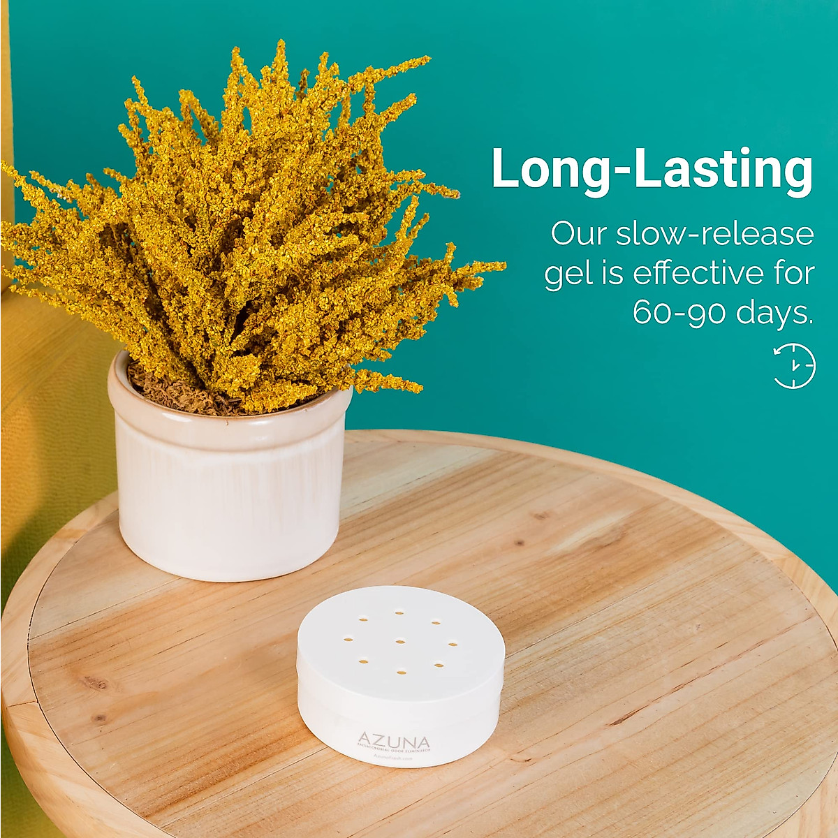 Azuna All-Natural Odor Remover Gel, Premium Whole-Home Kit | Air Purifier with Tea Tree Oil | Plant-Based & Long Lasting | For Pet Odors, Smoke & Strong Odors | Variety Pack