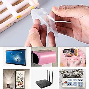 MileHouse 1 Pair Dual Sided Wall Hangers, Self Adhesive Clothes Hook Plug Socket Holder Cable Fixing Organizer for Various Usages 1 Pair