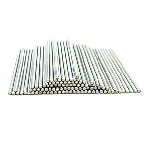 EUDAX 100Pcs Dia.2mm STEM Toys Shaft Round Rod Axles for DIY Toy RC Car Boat Helicopter Model Part (2mmx50mm)