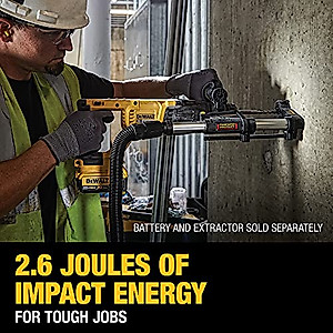 DEWALT 20V MAX* XR Rotary Hammer Drill, D-Handle, 1-Inch, Tool Only (DCH133B)