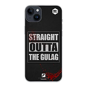 Phone Case Straight Outta The Gulag Warzone Design Silicone Transparent - Compatible iPhone and Samsung (iPhone XR)