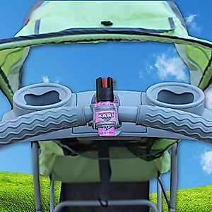 Baby Saver Pepper Spray For Women - Made For Wheeled Joggers And Baby Strollers - Fits Easily On Bars - Running - Jogger - Walking - Baby Safety
