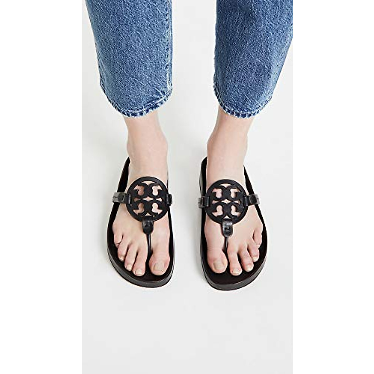 Tory Burch Women's Miller Cloud Sandals, Perfect Black, 8 Medium US