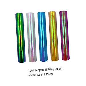 LIGHTAOTAO Vinyl Lettering Film 5 Rolls Clothing Transfer Paper Cup Vinyl Self Adhesive Vinyl Sheets Vinyl Film Adhesive Vinyl for Crafts Self-Adhesive Vinyl Film Glass Glue The Pet Glass