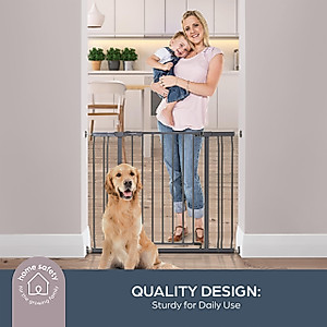 Dreambaby Ava 29.5" - 40" Baby Gate for Stairs and Doorways, Wide Adjustable-Gate for Doors, Easy to Install and Sturdy Walk Through Baby Gate - Can be Used as a Dog Gate